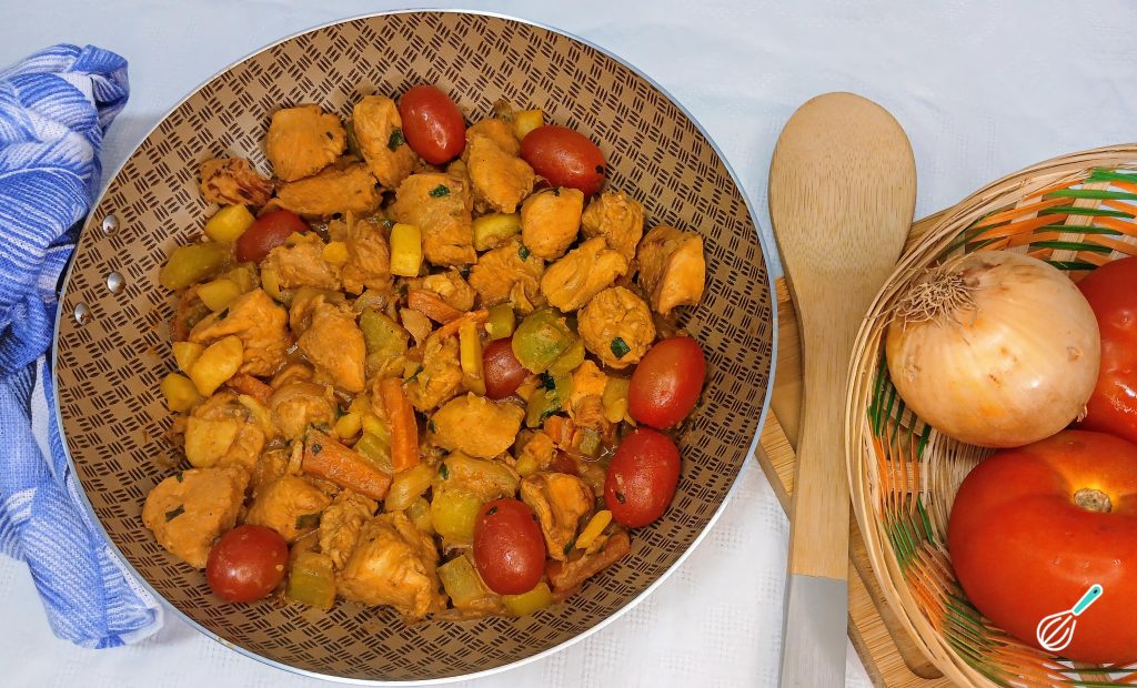Frango Legumes Refogado Panela Única - Receitas Práticas
